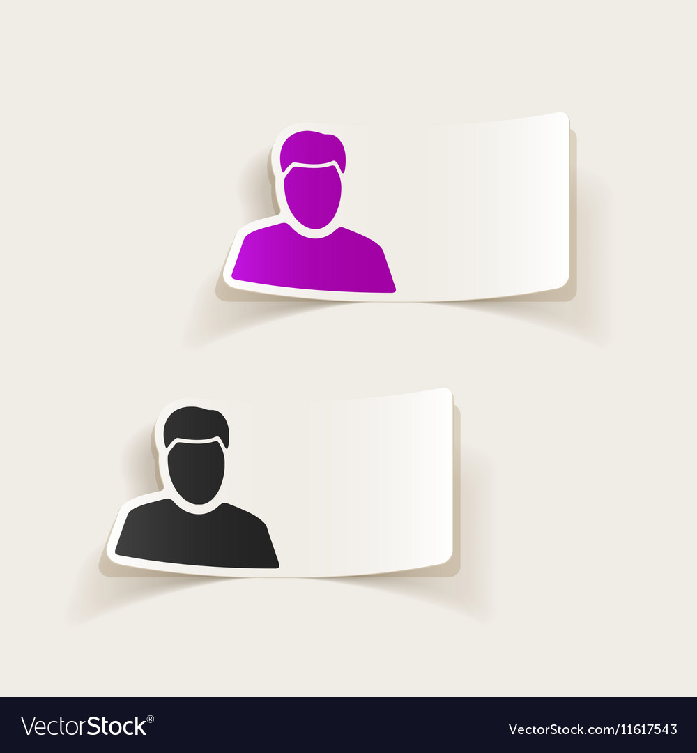 Realistic design element man Royalty Free Vector Image