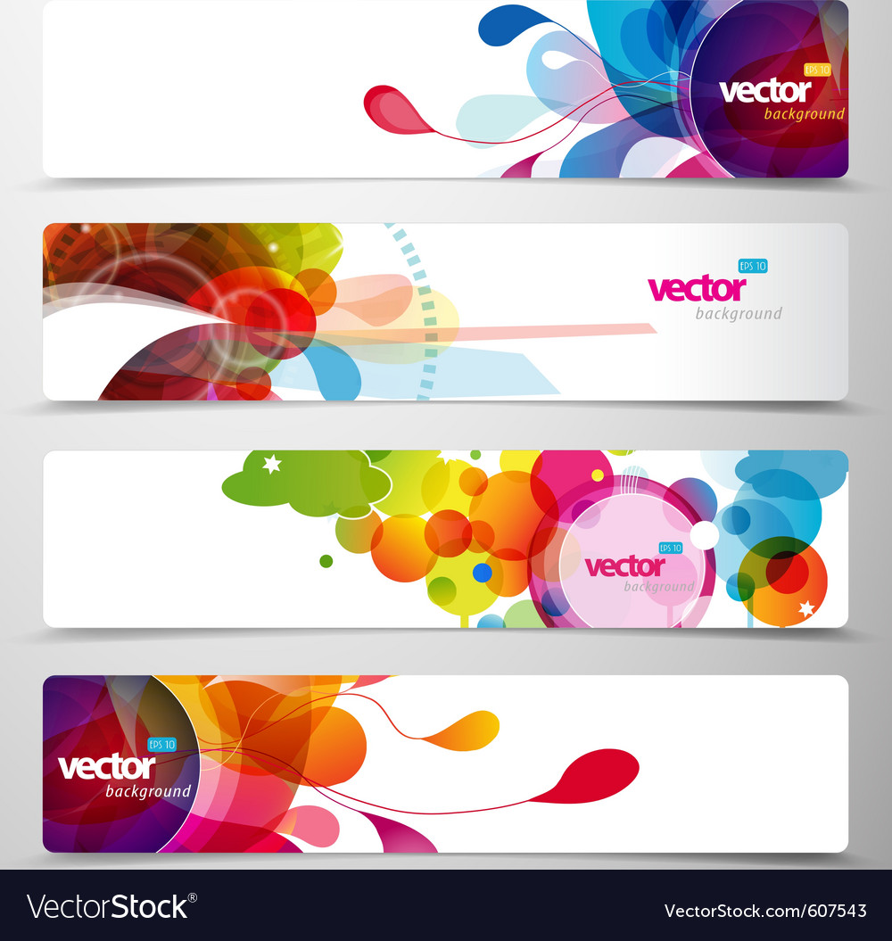 Web headers Royalty Free Vector Image - VectorStock
