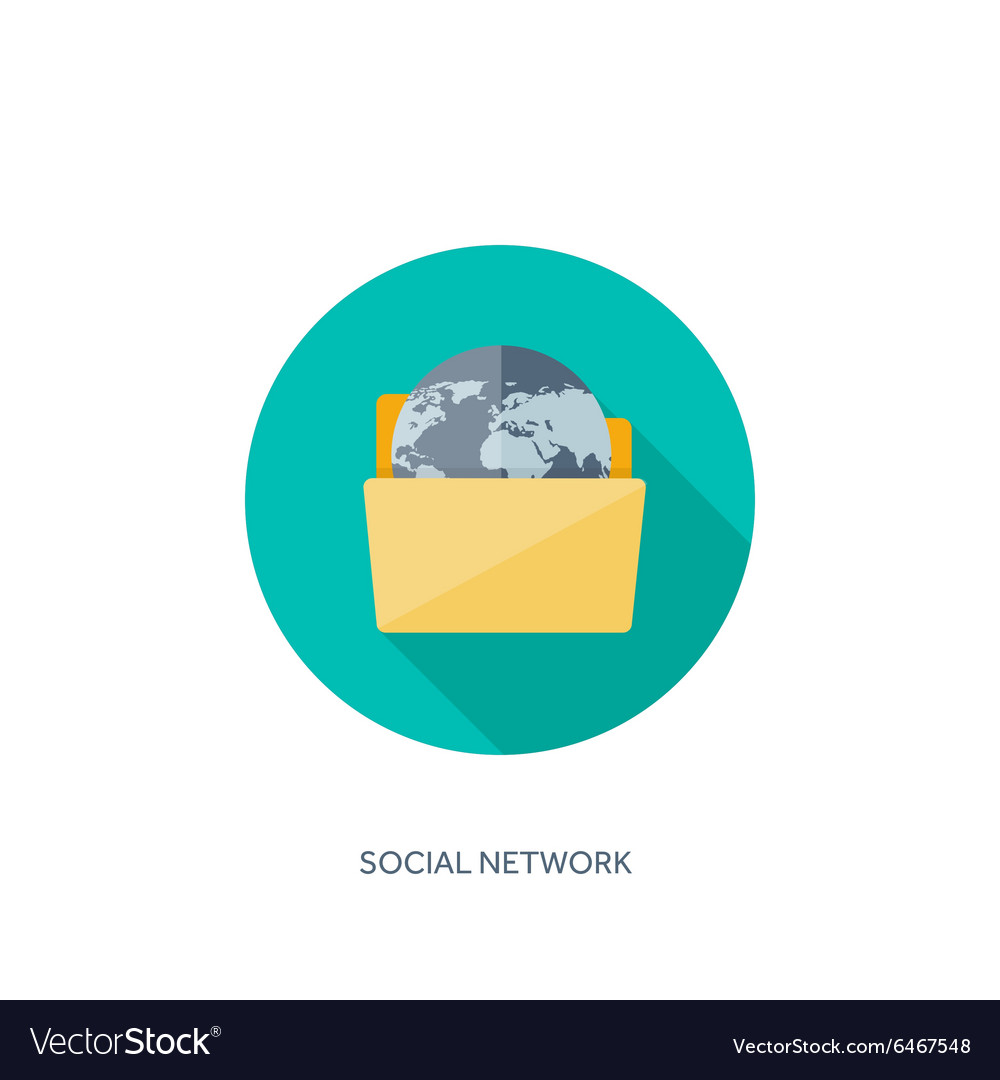 Flat background with envelope Royalty Free Vector Image