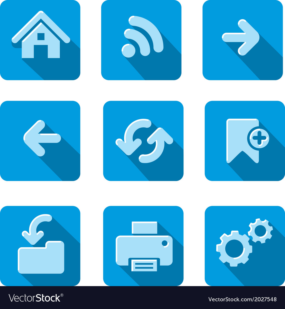 Interface icons Royalty Free Vector Image - VectorStock