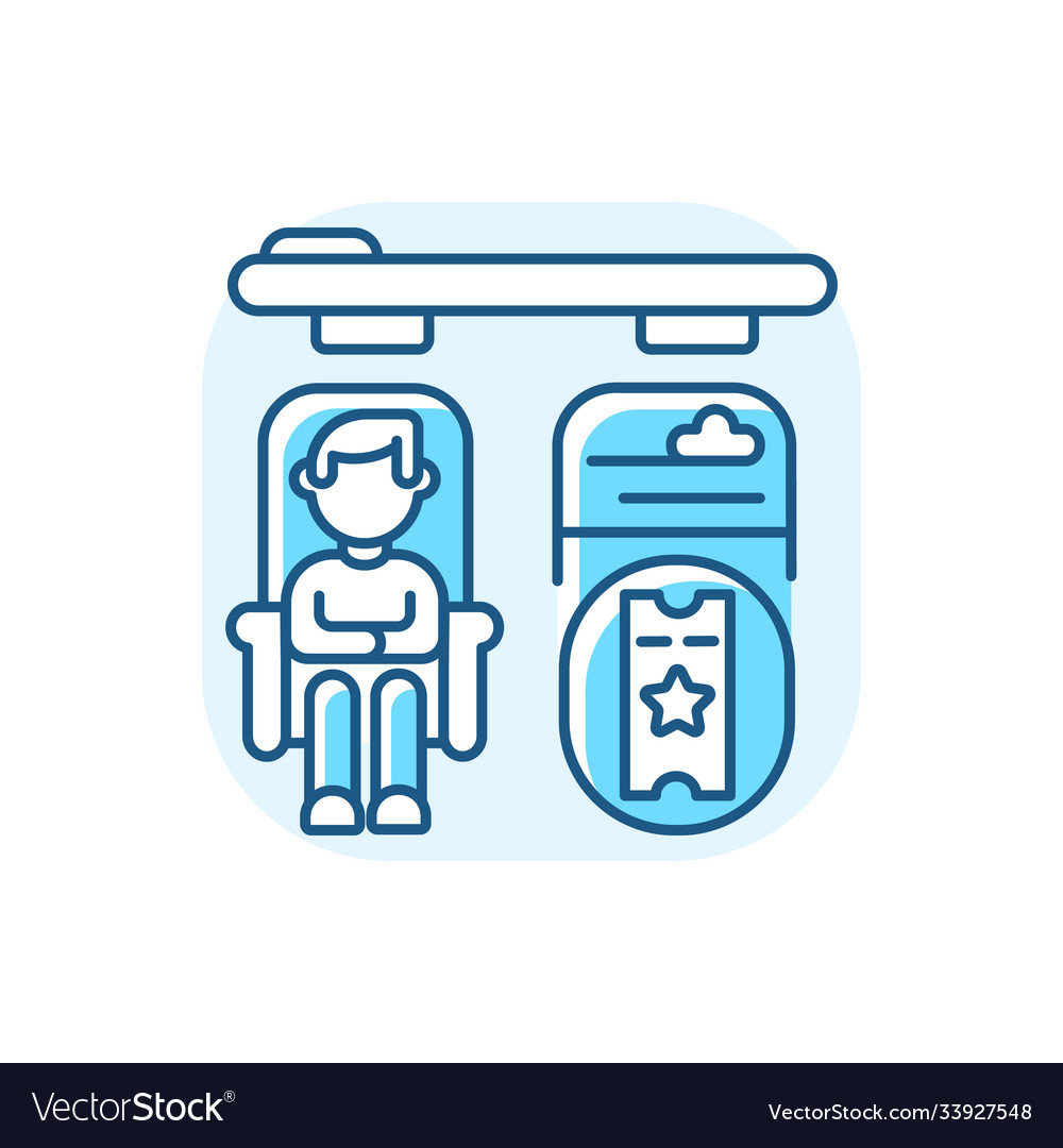 Private accommodations blue rgb color icon Vector Image Private accommodations blue rgb color icon Vector Image