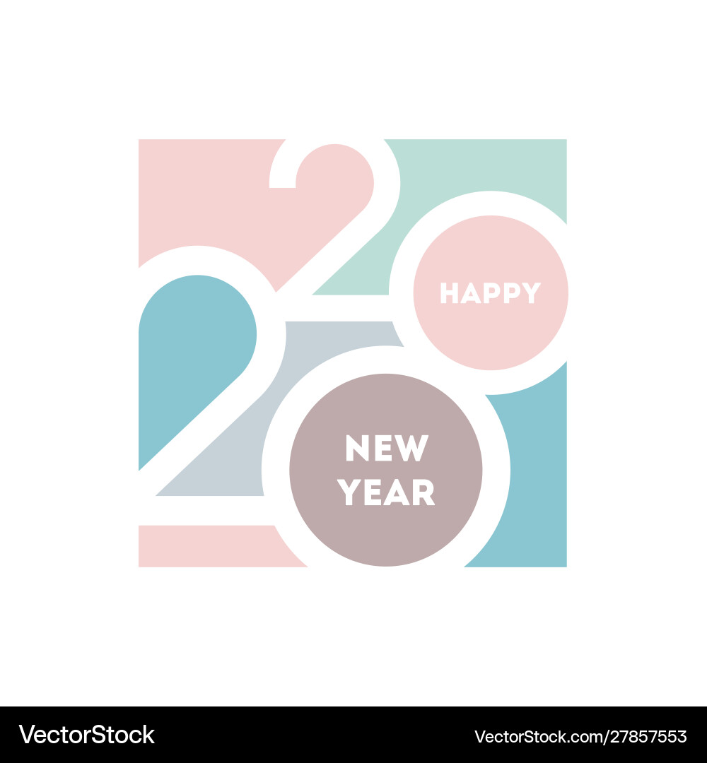 2020 new year logo Royalty Free Vector Image - VectorStock