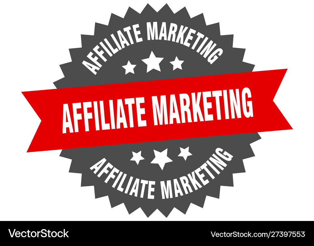 Affiliate marketing sign Royalty Free Vector Image