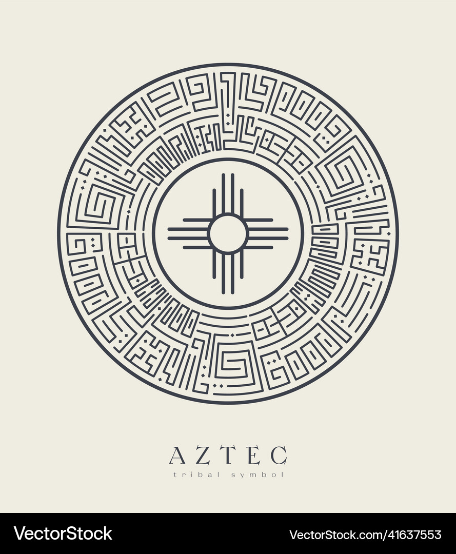 Aztec Sun Vector