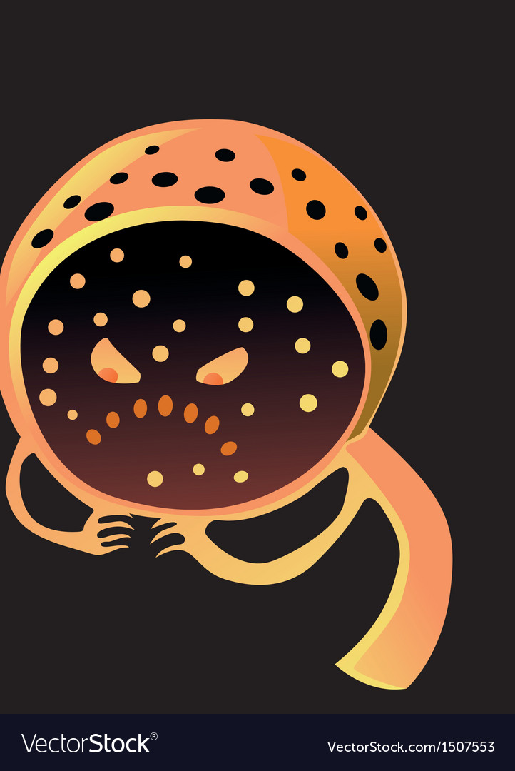 Evil colander Royalty Free Vector Image - VectorStock