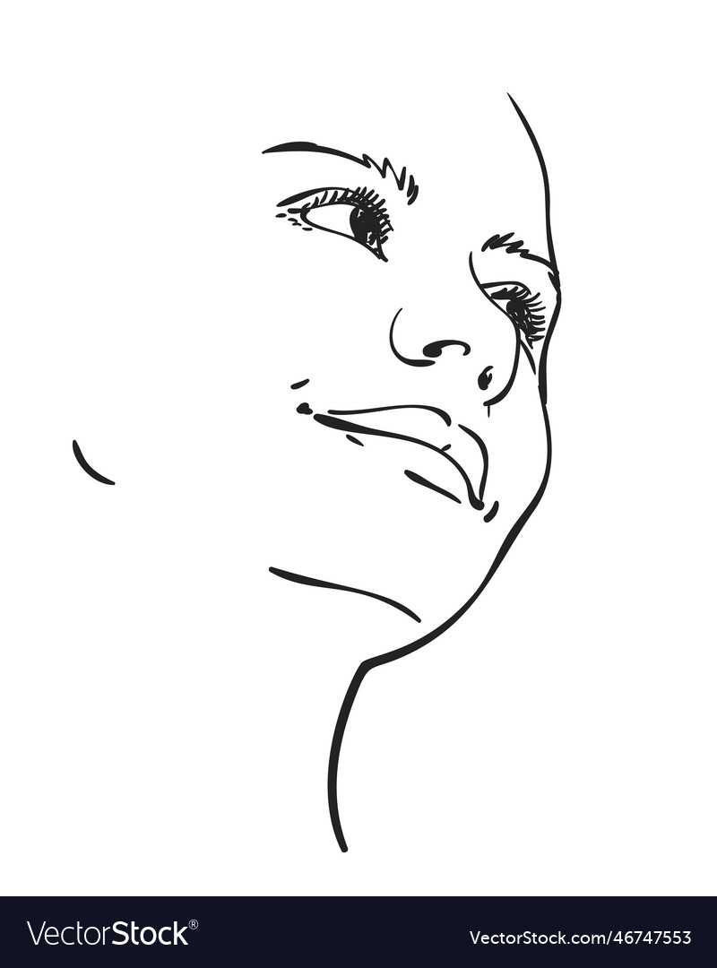 Face Royalty Free Vector Image - VectorStock