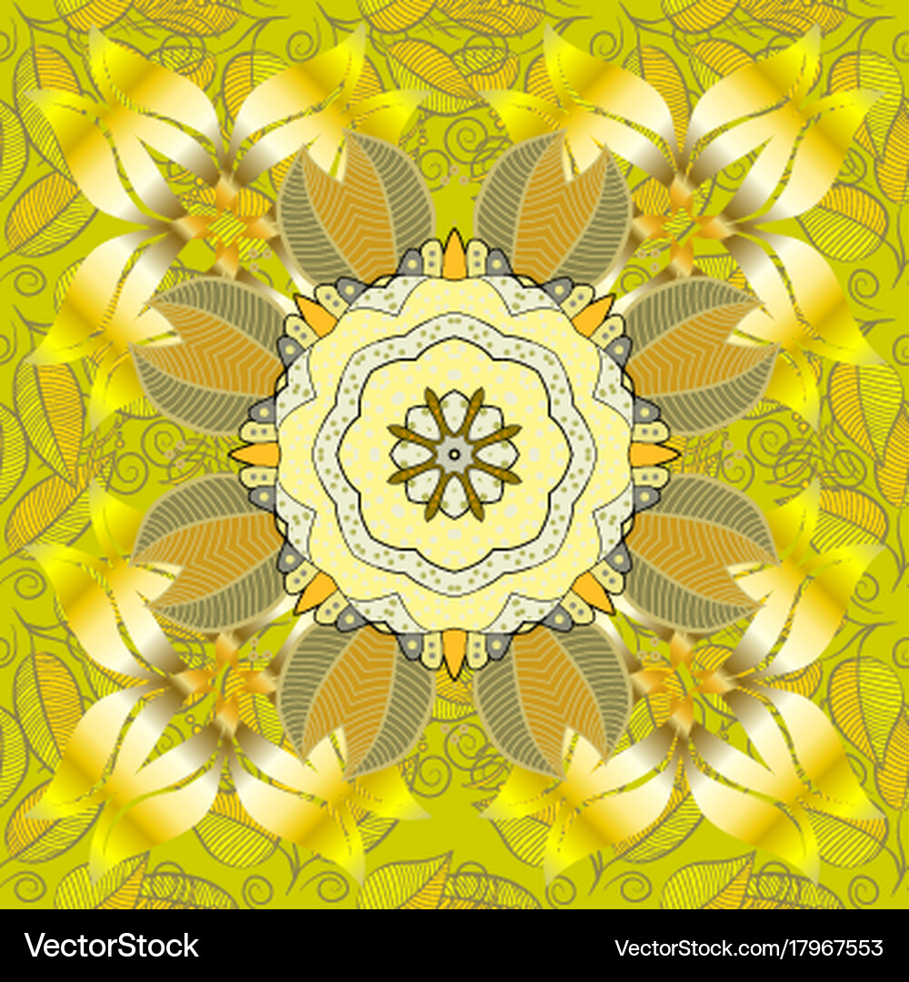 Floral seamless background for textile or book Vector Image