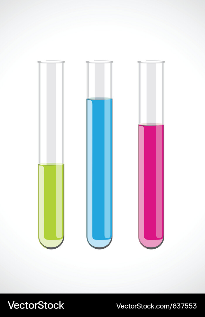 Laboratory Test Tubes Royalty Free Vector Image