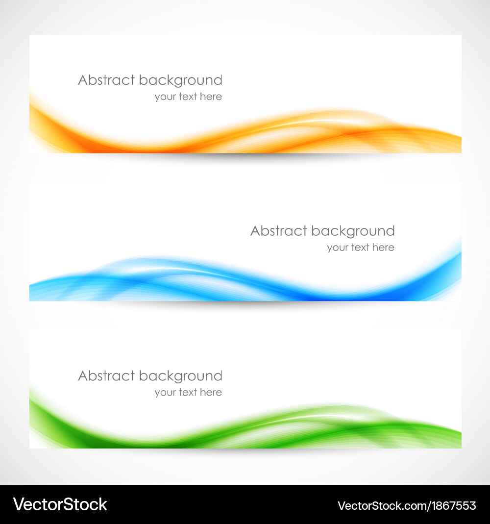 Set of colorful softness banners Royalty Free Vector Image