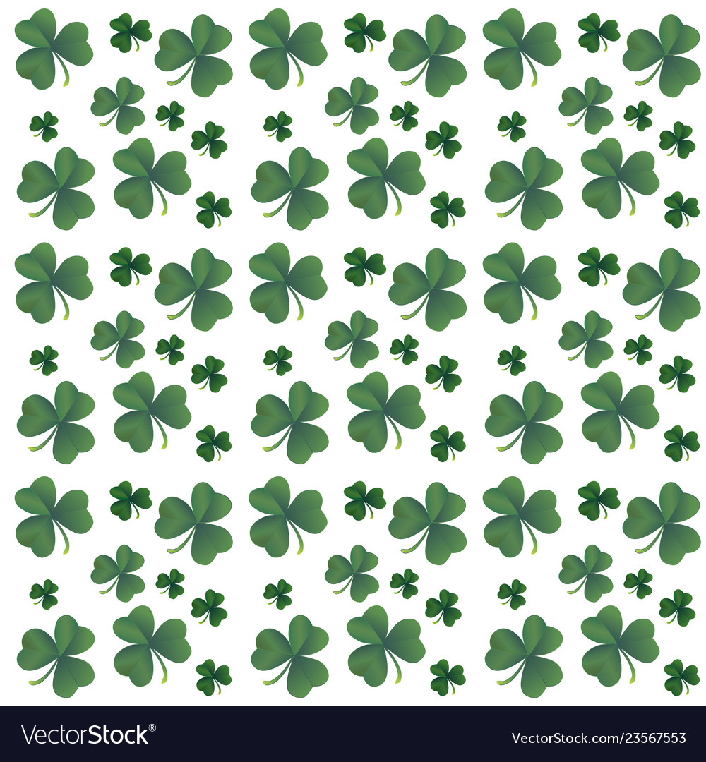 Shamrock pattern Royalty Free Vector Image - VectorStock