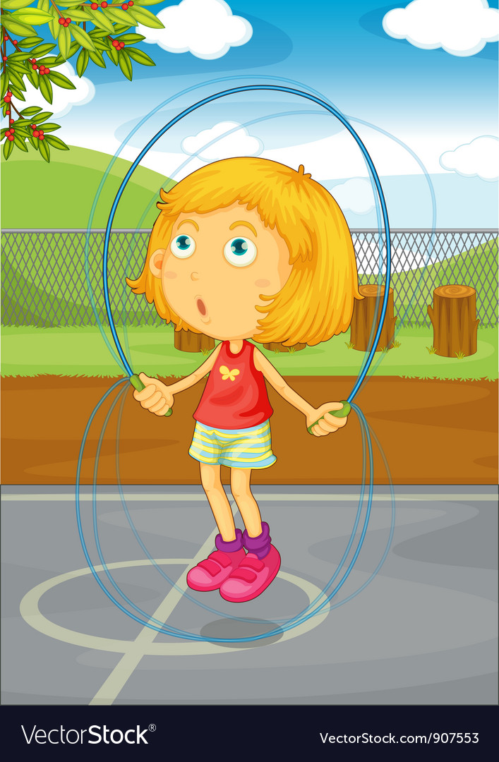 Skipping Royalty Free Vector Image - VectorStock