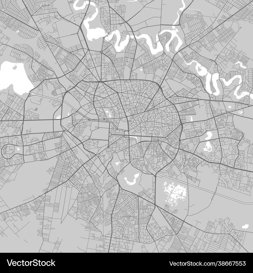 Urban city map bucharest poster black Royalty Free Vector