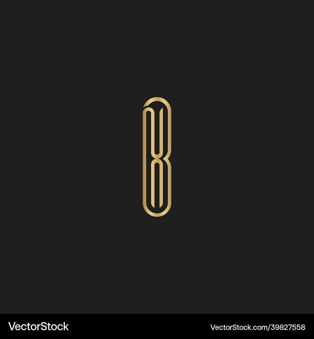 Alphabet initials logo bx xb x and b Royalty Free Vector