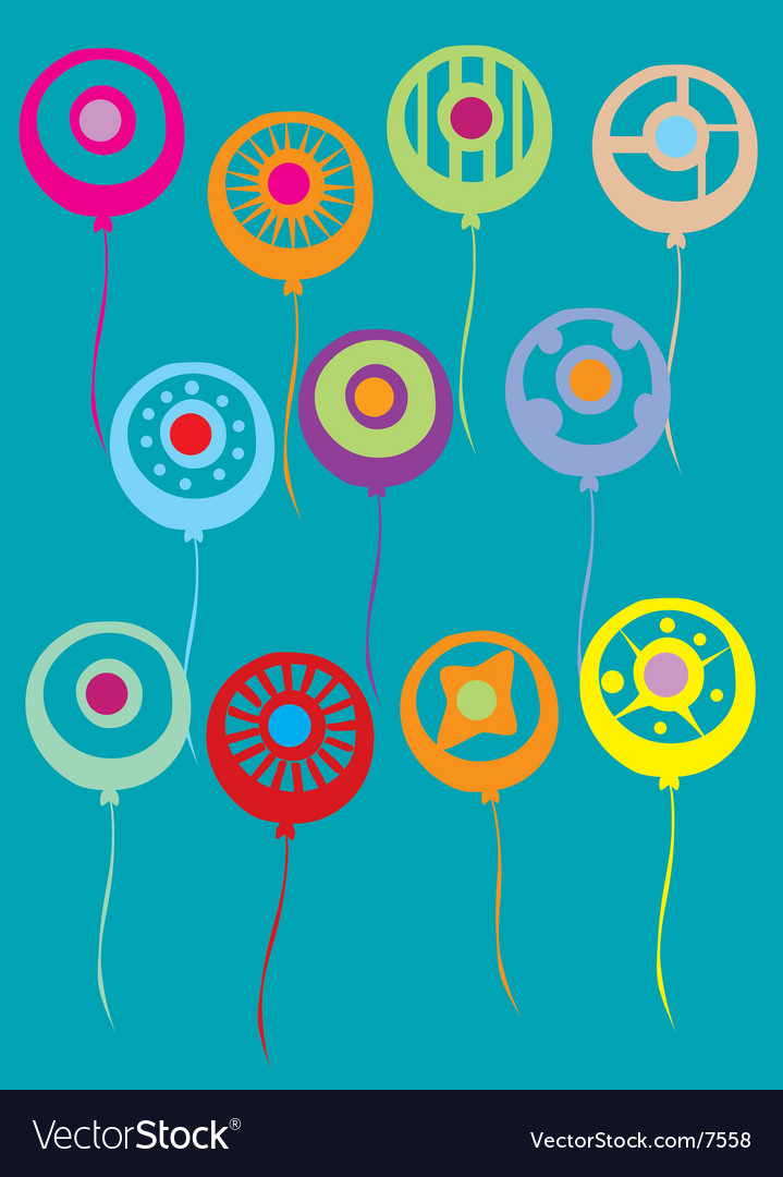 Balloons Royalty Free Vector Image - VectorStock