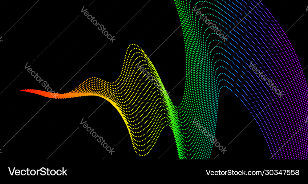 Colorful sound wave rhythm Royalty Free Vector Image