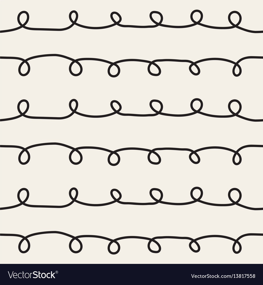 Curly seamless pattern Royalty Free Vector Image