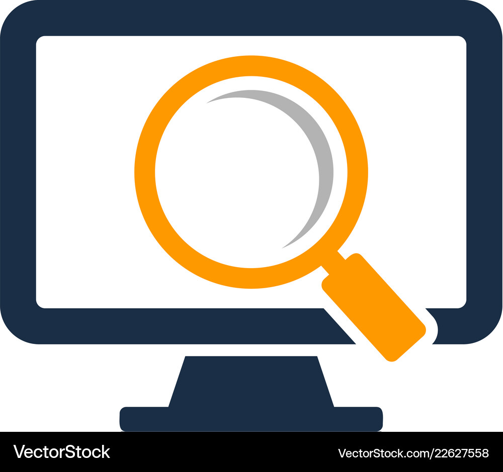 Find computer logo icon design Royalty Free Vector Image