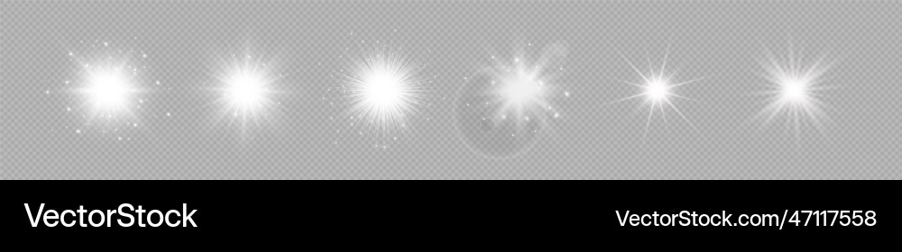 Light effect of lens flares Royalty Free Vector Image