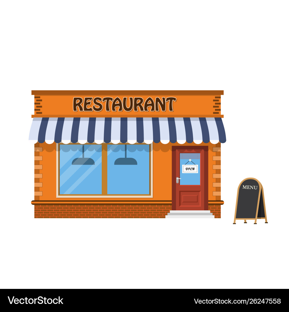 Modern fast food restaurant Royalty Free Vector Image