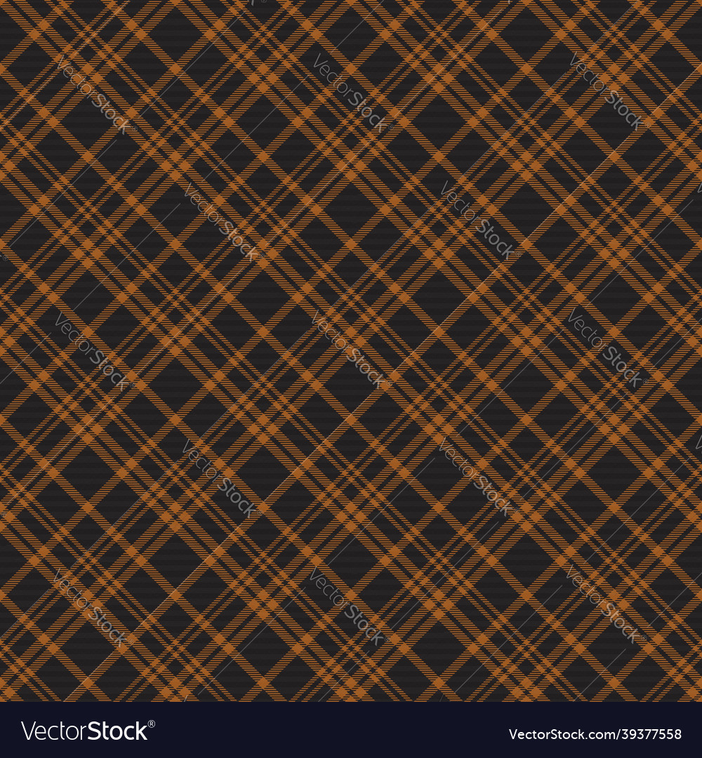 Orange diagonal plaid tartan textured seamless Vector Image Orange diagonal plaid tartan textured seamless Vector Image