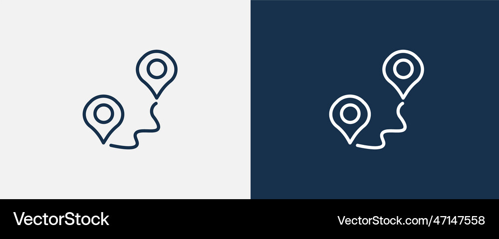 Path icon outline path icon from social media Vector Image