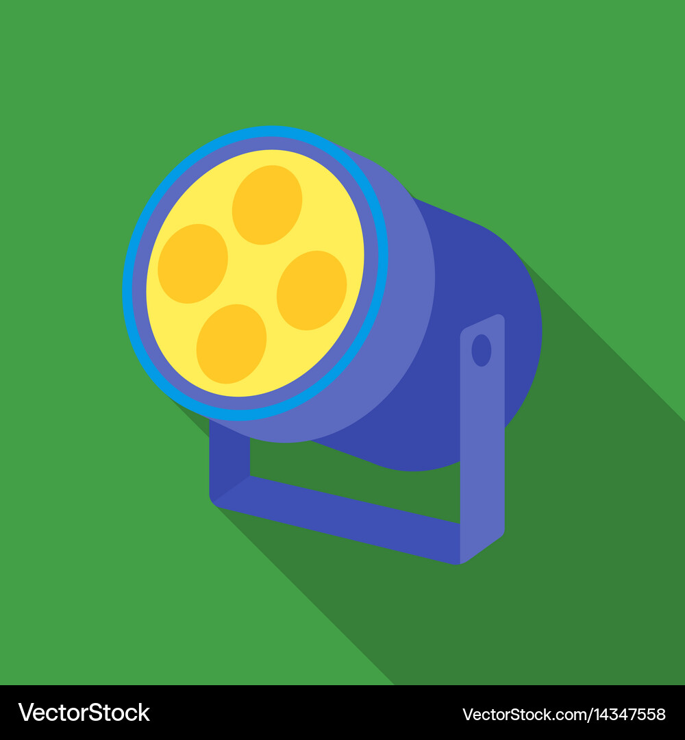 Spotlight icon in flate style isolated on white Vector Image