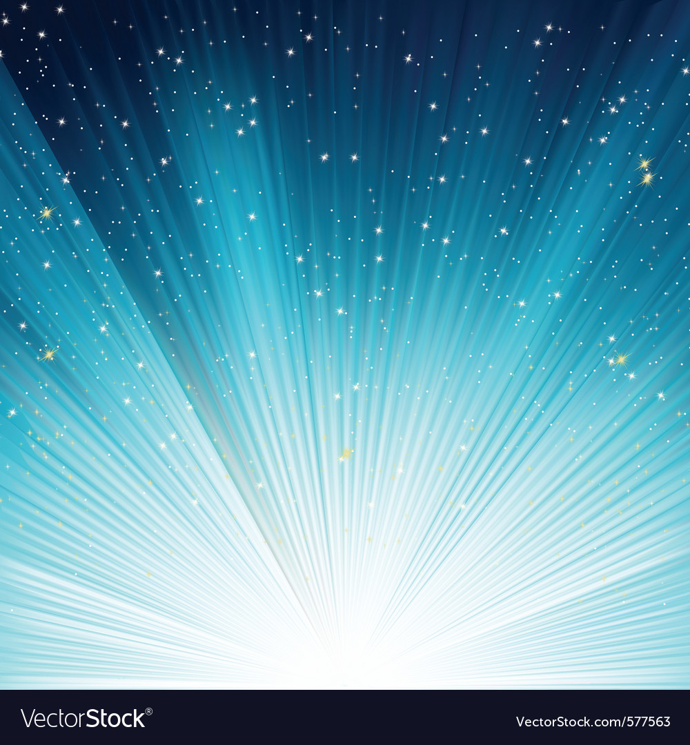 Blue luminous rays Royalty Free Vector Image - VectorStock