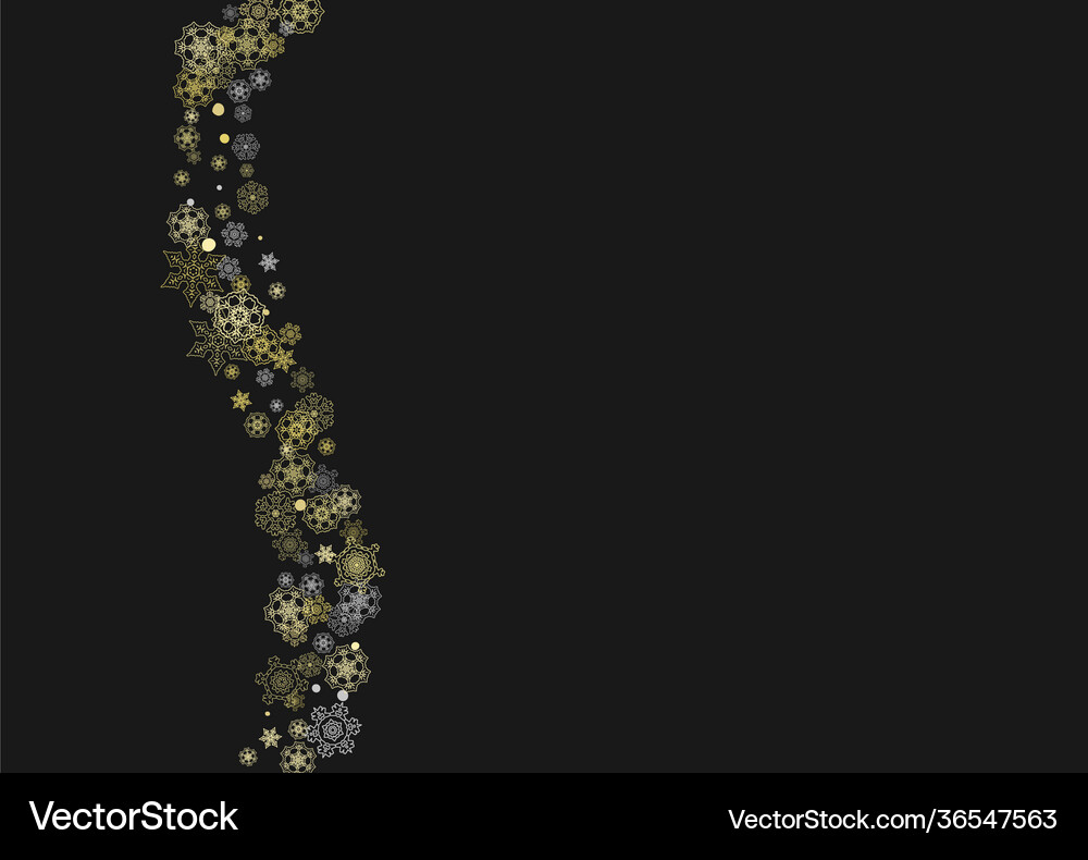 Christmas and new year snowflakes Royalty Free Vector Image