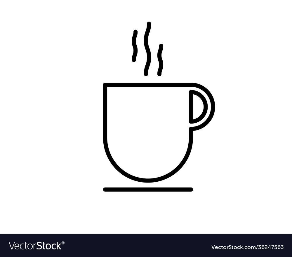 Coffee cup flat icon tea brown Royalty Free Vector Image Coffee cup flat icon tea brown Royalty Free Vector Image