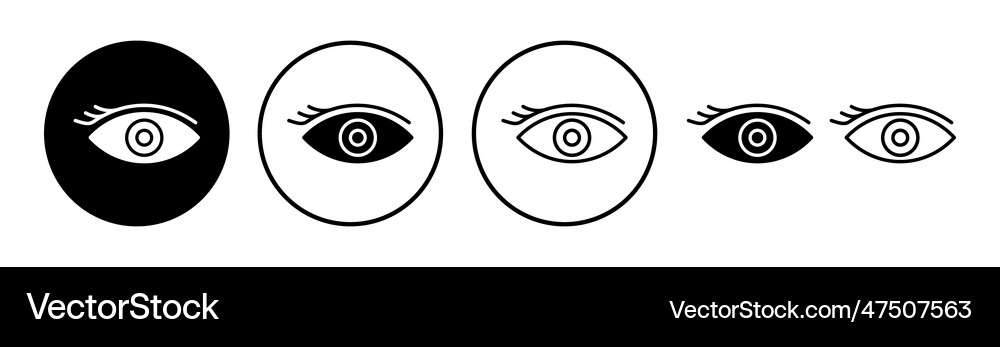 Eye icon look and vision icon icon Royalty Free Vector Image