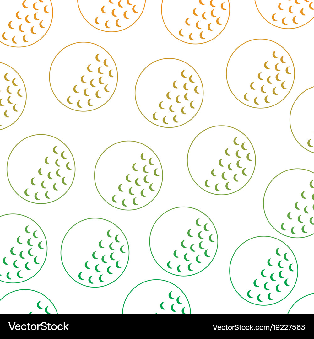Golf club ball sport object play seamless pattern Vector Image