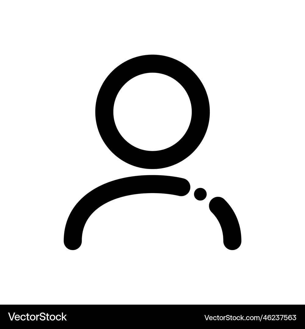 Modern person icon or user and avatar Royalty Free Vector