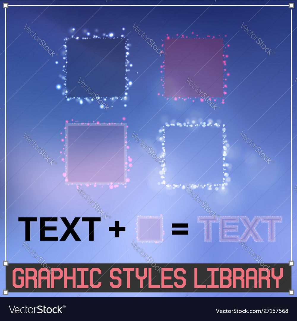 Christmas bokeh graphic styles Royalty Free Vector Image