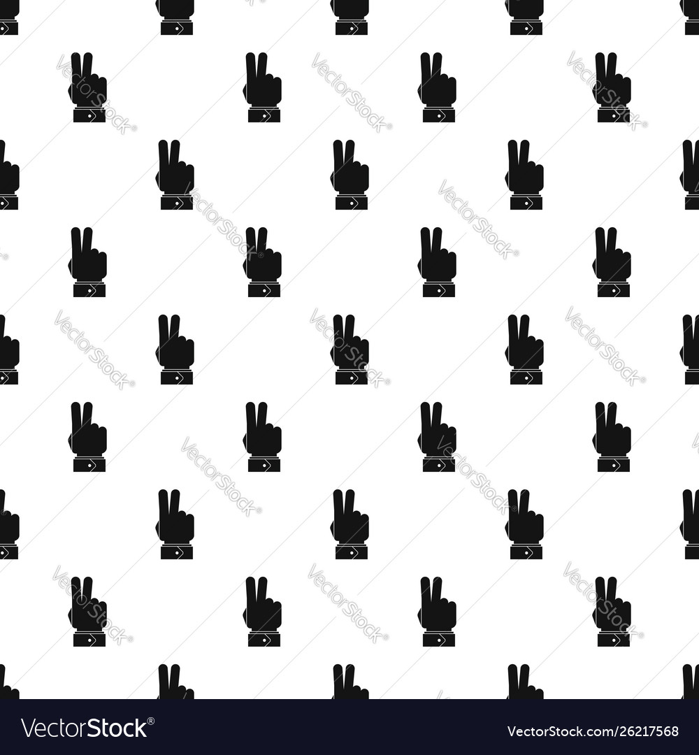 Hand hey pattern seamless Royalty Free Vector Image