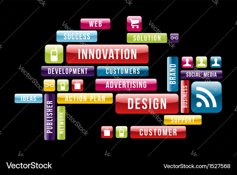 Innovation design cloud Royalty Free Vector Image