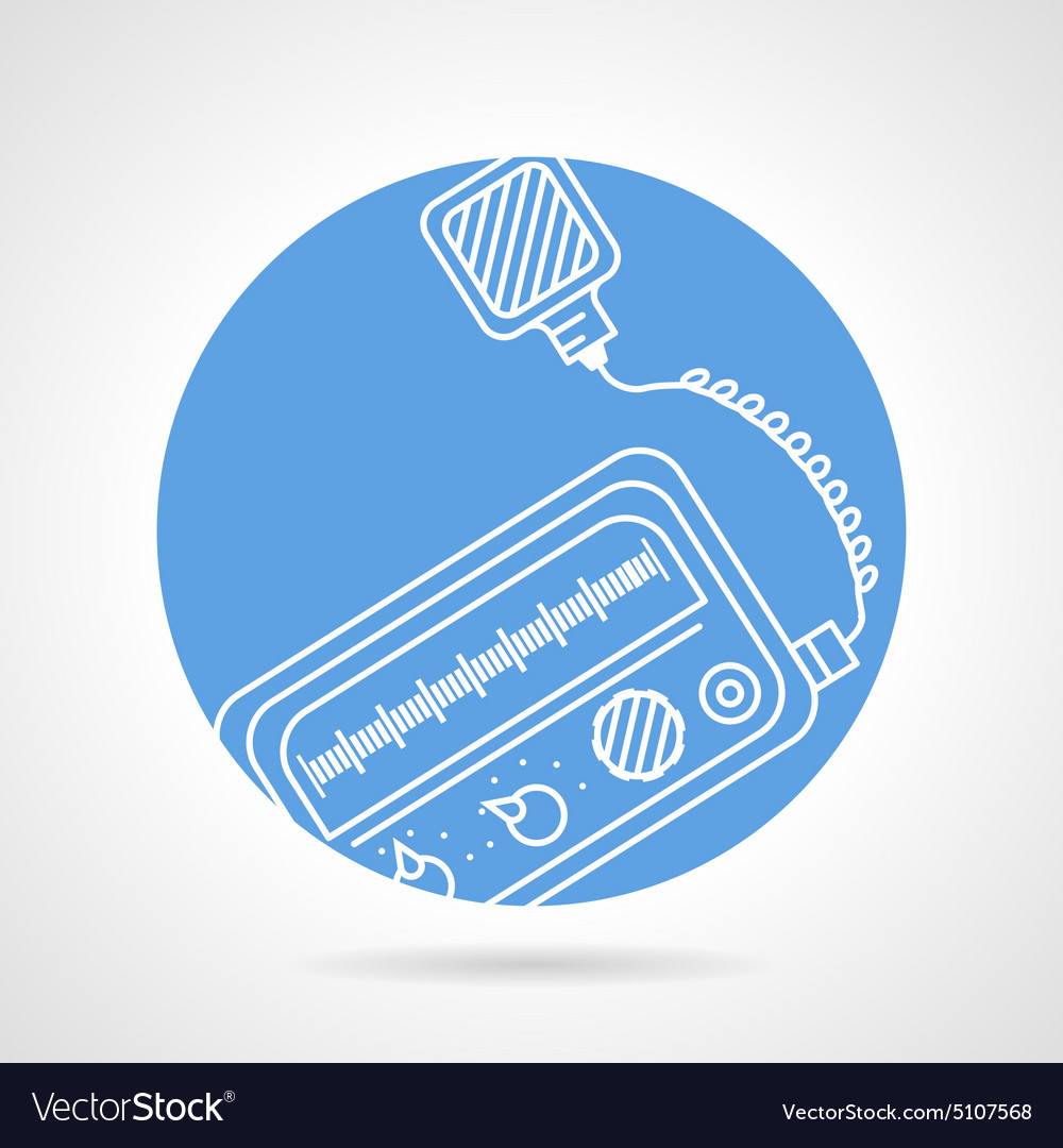 Radio transceiver round icon Royalty Free Vector Image