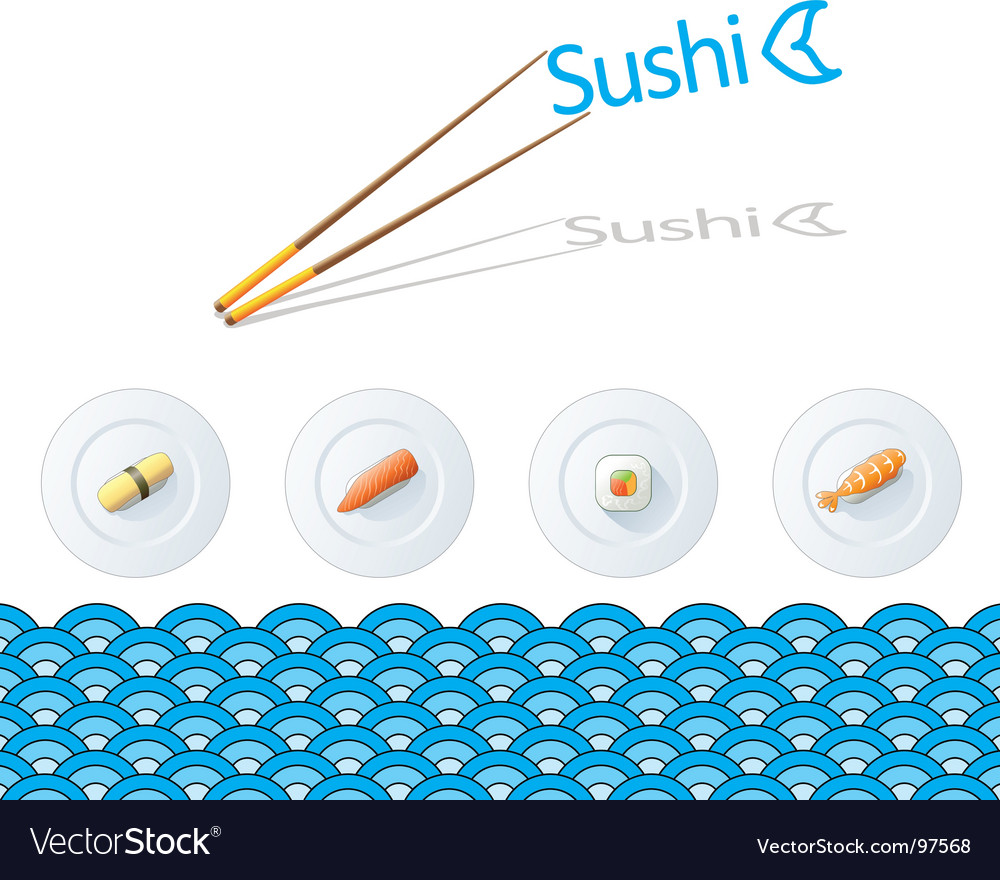 Sushi Royalty Free Vector Image - VectorStock