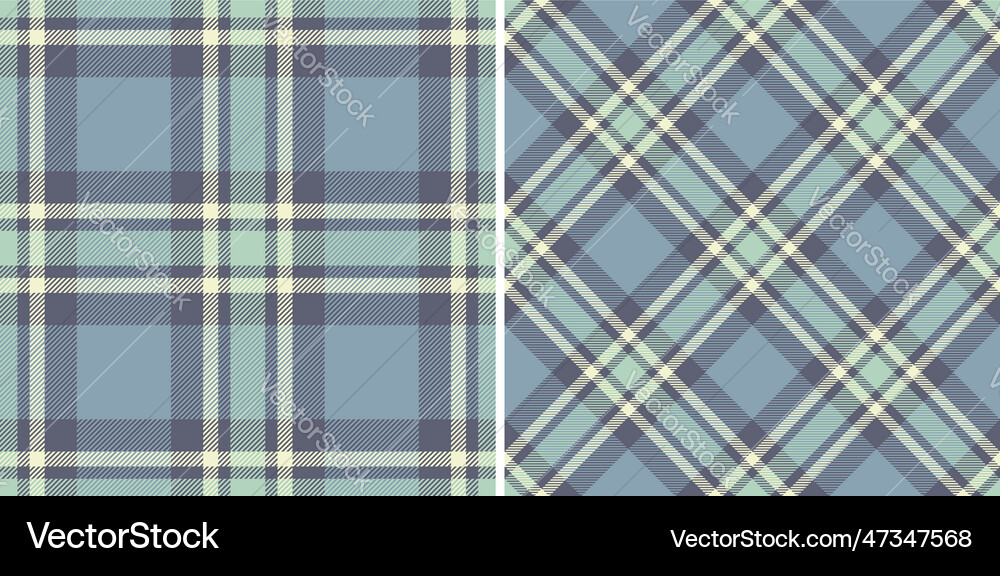 Textile fabric of check texture seamless Vector Image