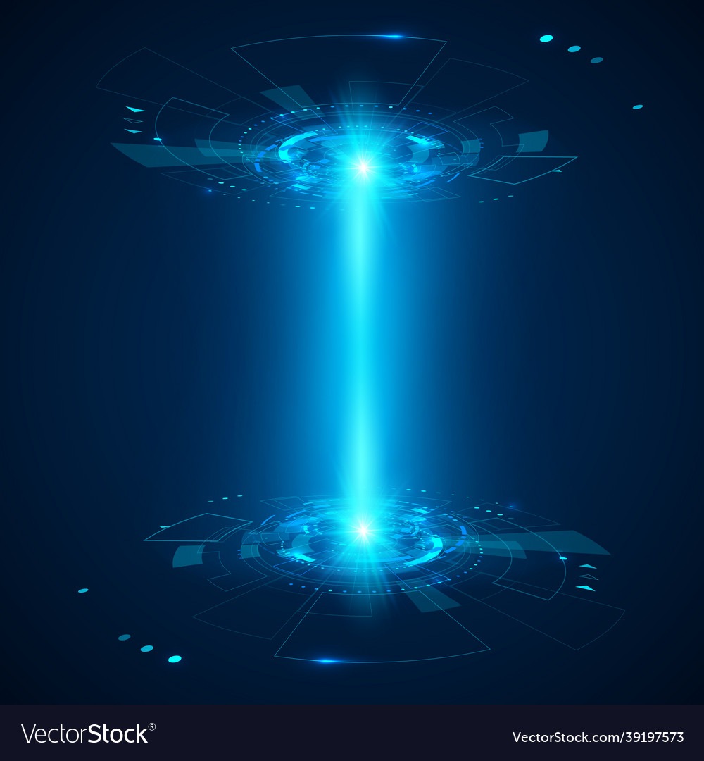 Abstract futuristic object hud element 3d Vector Image