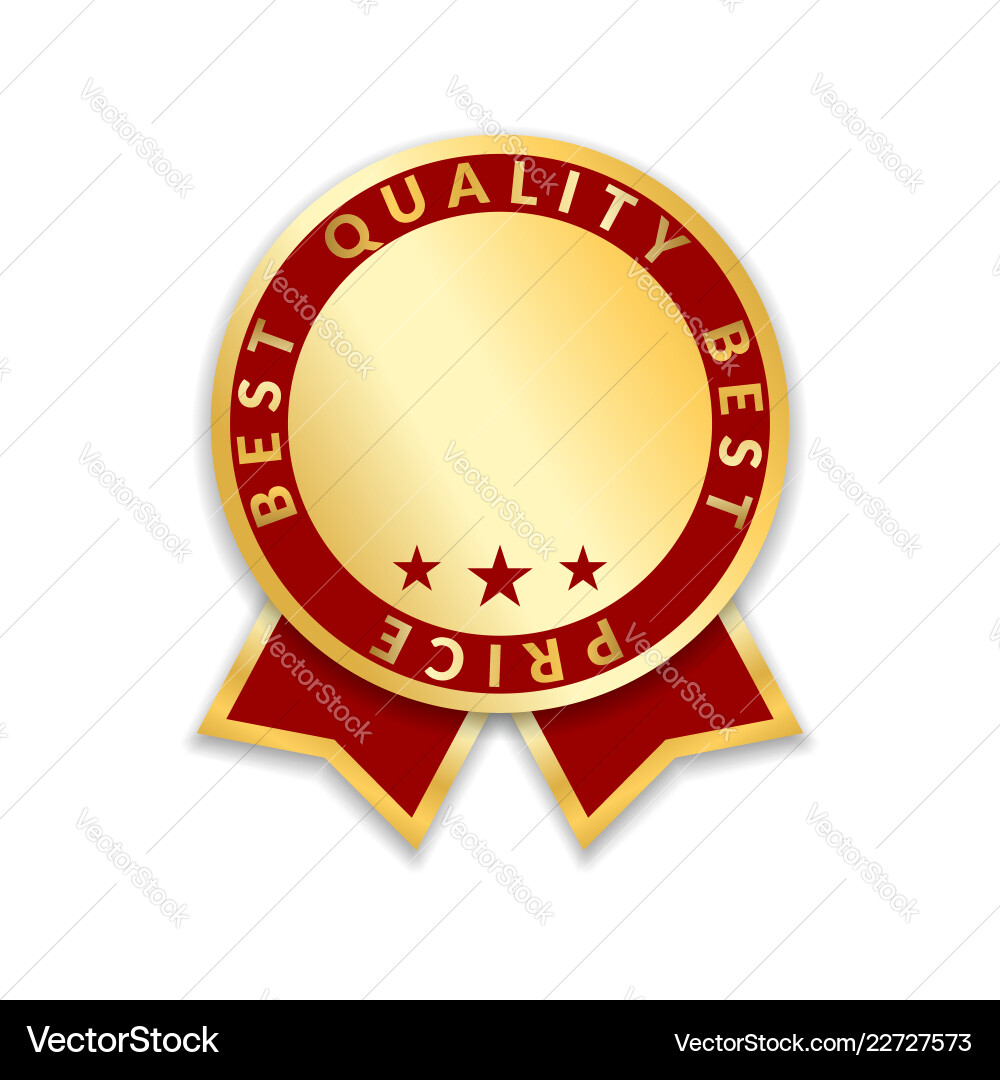 Award ribbon the best Royalty Free Vector Image