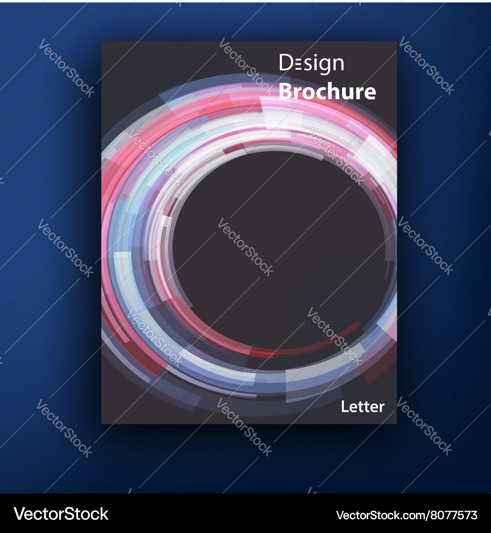 Brochure booklet cover design templates collection