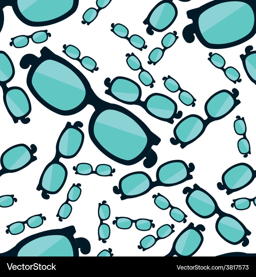 Glasses seamless pattern Royalty Free Vector Image
