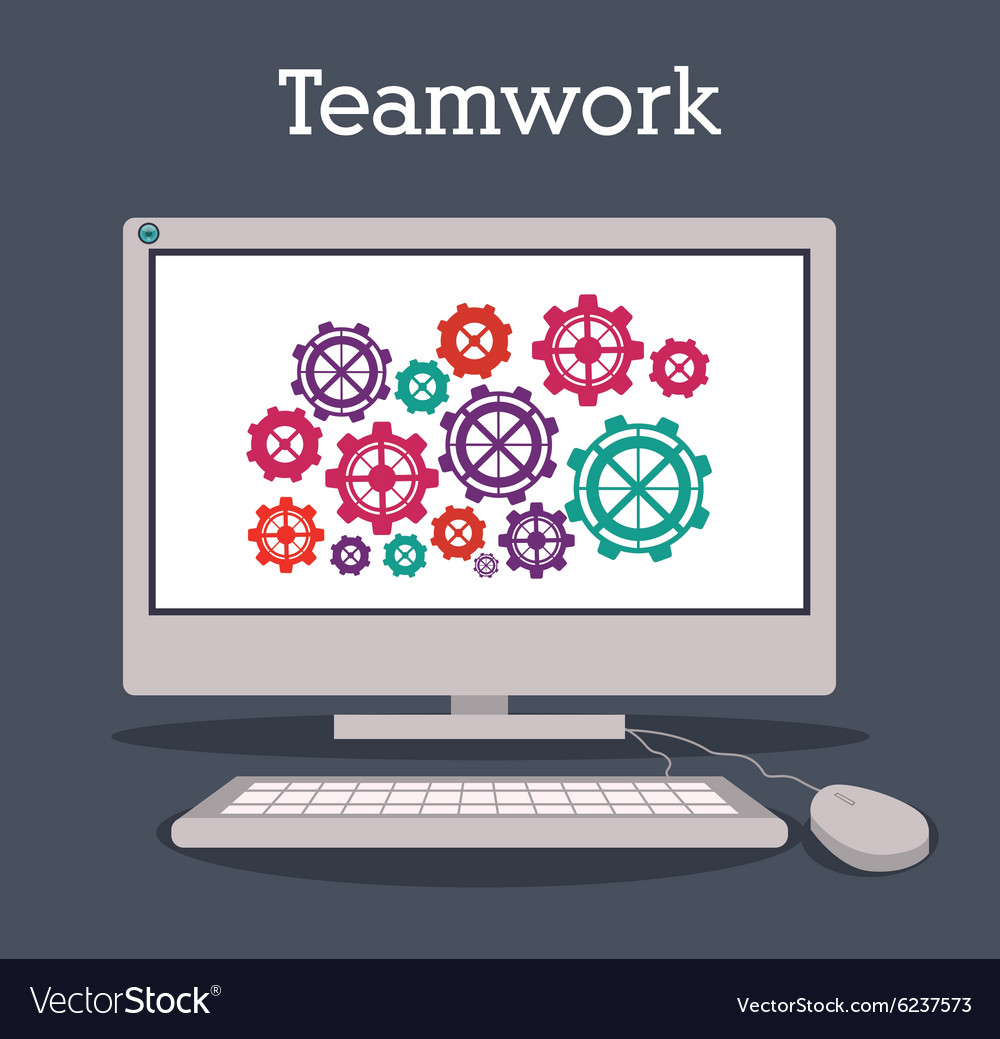 Teamwork design Royalty Free Vector Image - VectorStock