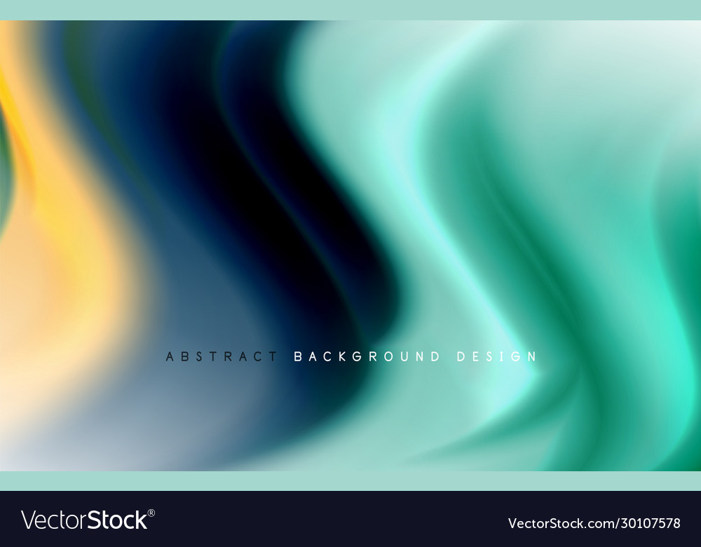 Abstract background - fluid color gradient waves Vector Image