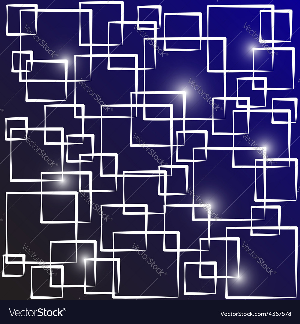 Abstract background overlap square shape Vector Image