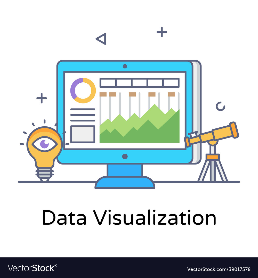 Data visualization Royalty Free Vector Image - VectorStock