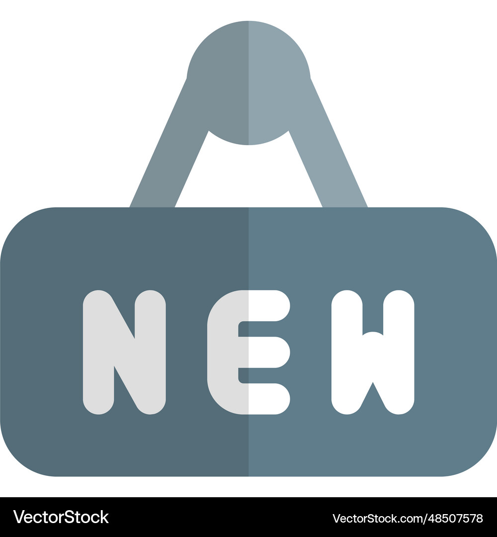 New collection available signboard for a store Vector Image