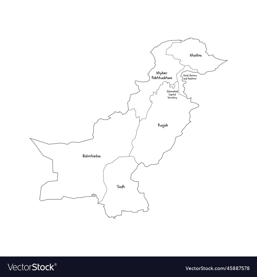 Political Map Of Pakistan