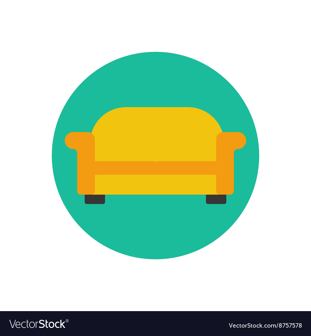 Sofa couch Royalty Free Vector Image - VectorStock