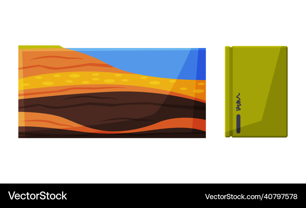 Soil cross section as geology sampler for research
